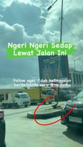 Ngeri ngeri sedap lewat jalan ini, kenapa tiang listrik bisa – Medan Ku